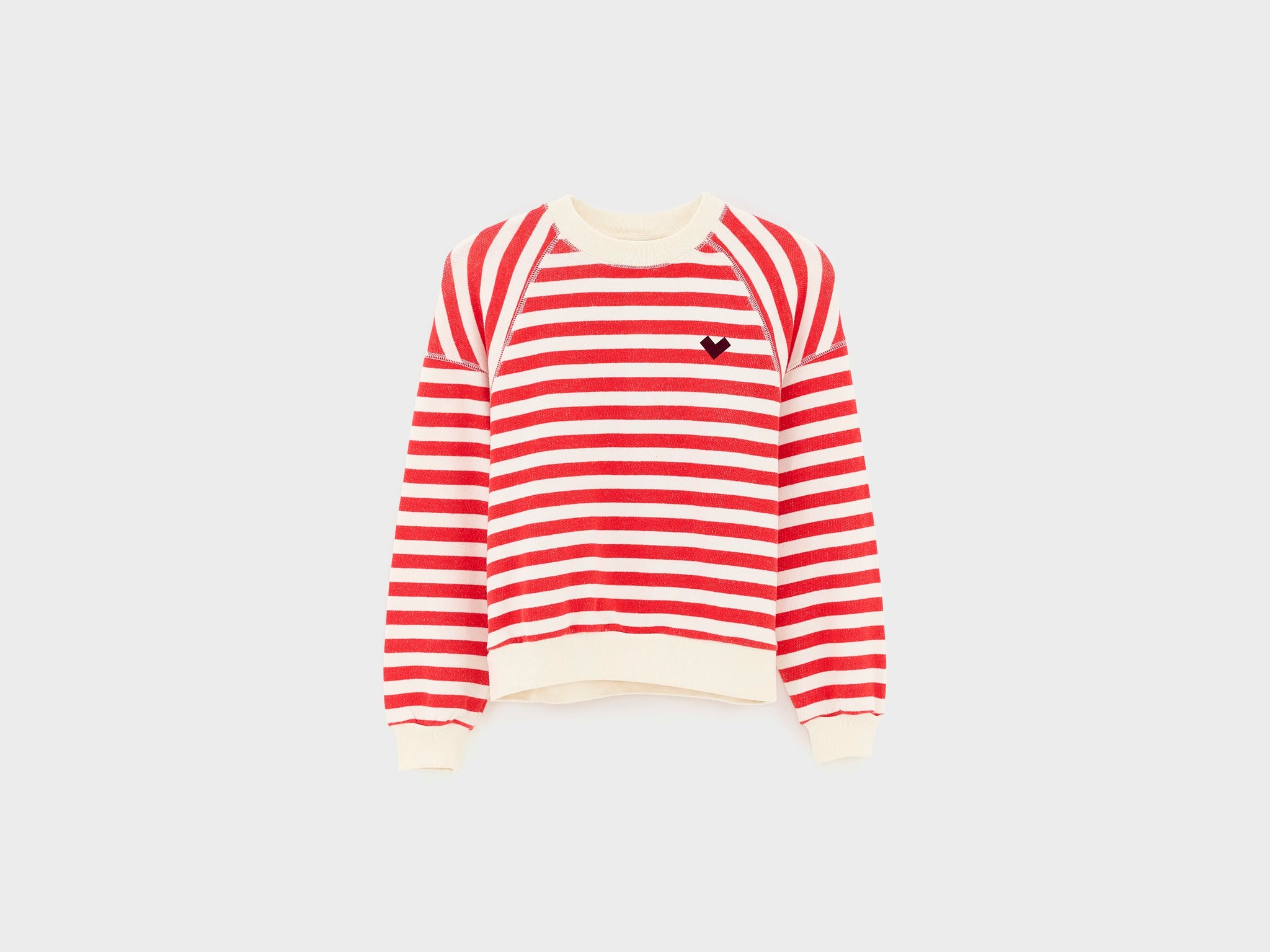 Sweatshirt à rayures rouges - Fille | Bellerose