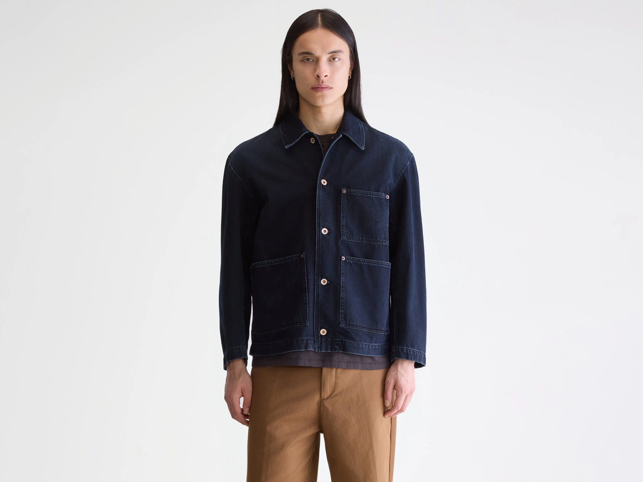 Blue denim worker jacket for men | Bellerose
