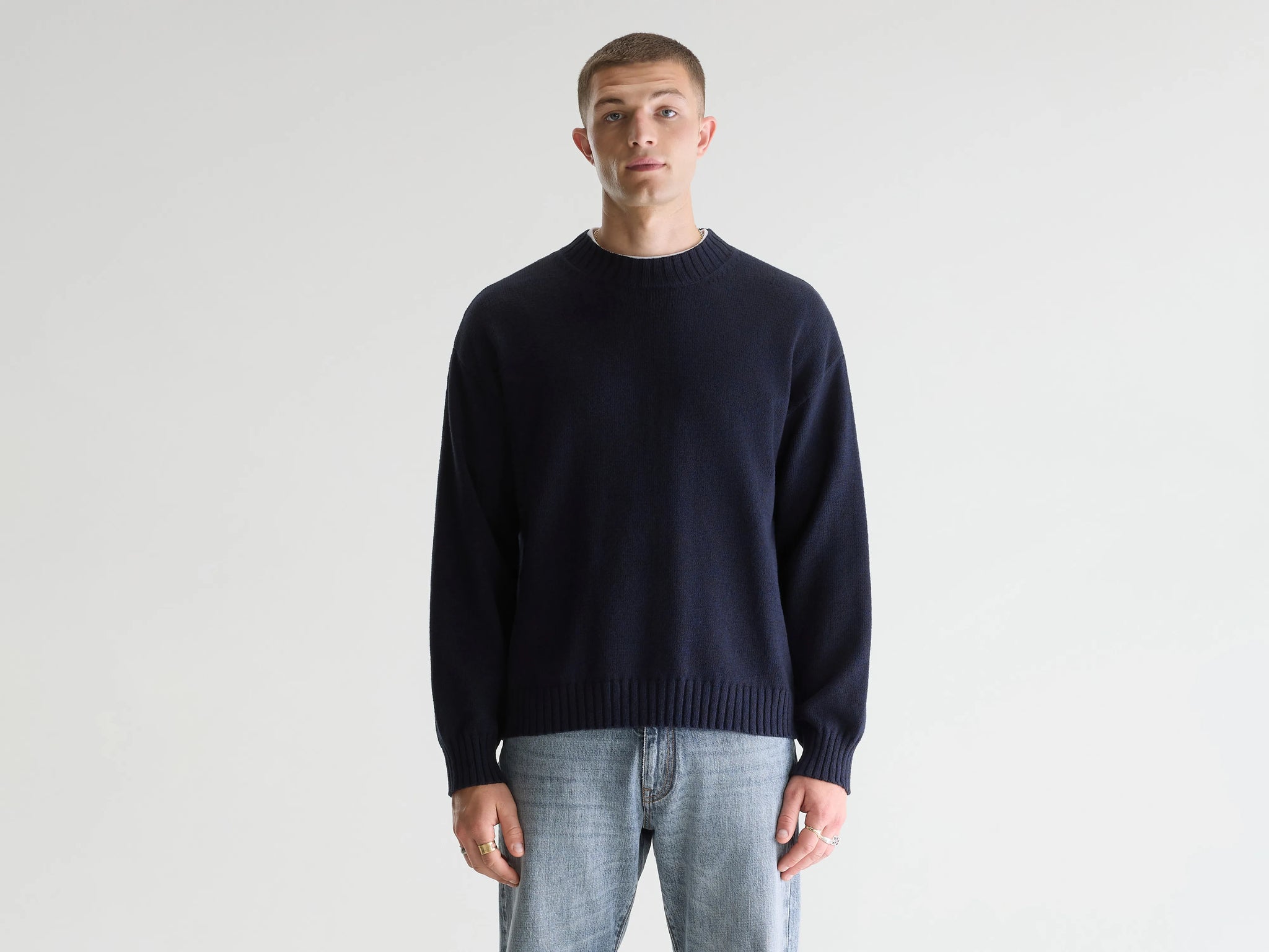 Two-tone knit sweater for men | Bellerose