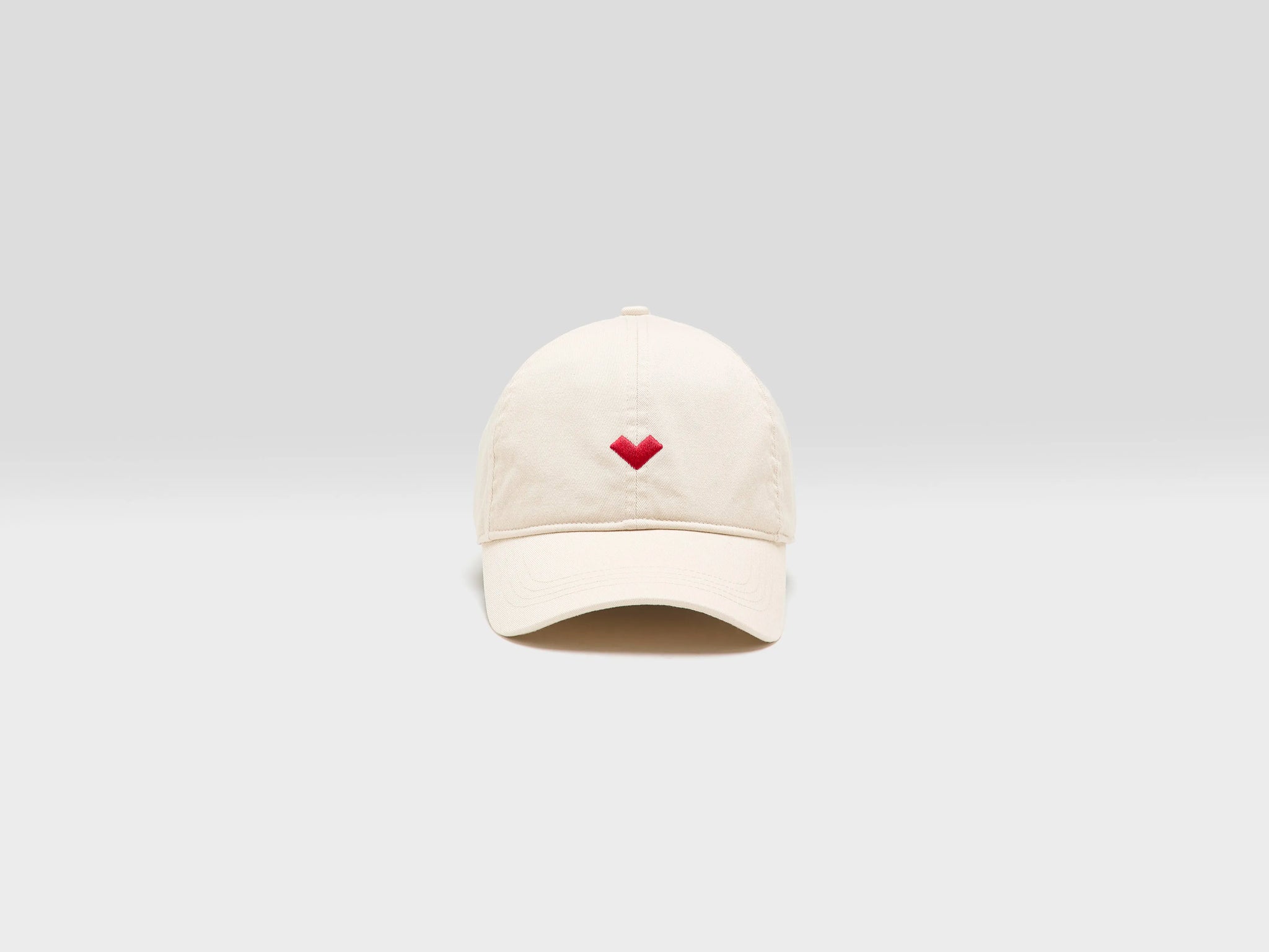 Off-white cap with red heart logo - Girls | Bellerose
