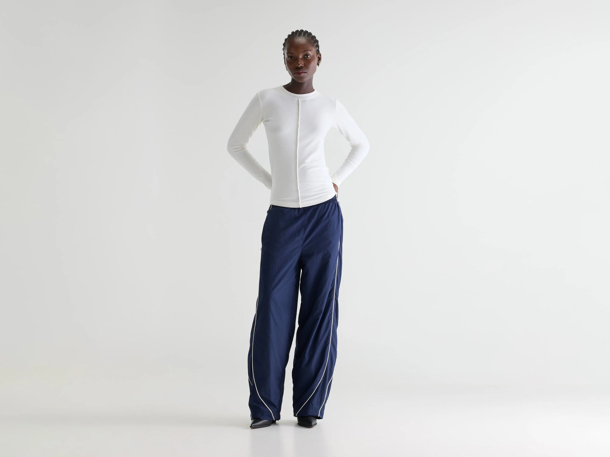 Relaxed-fit jogging in navy for women | Bellerose