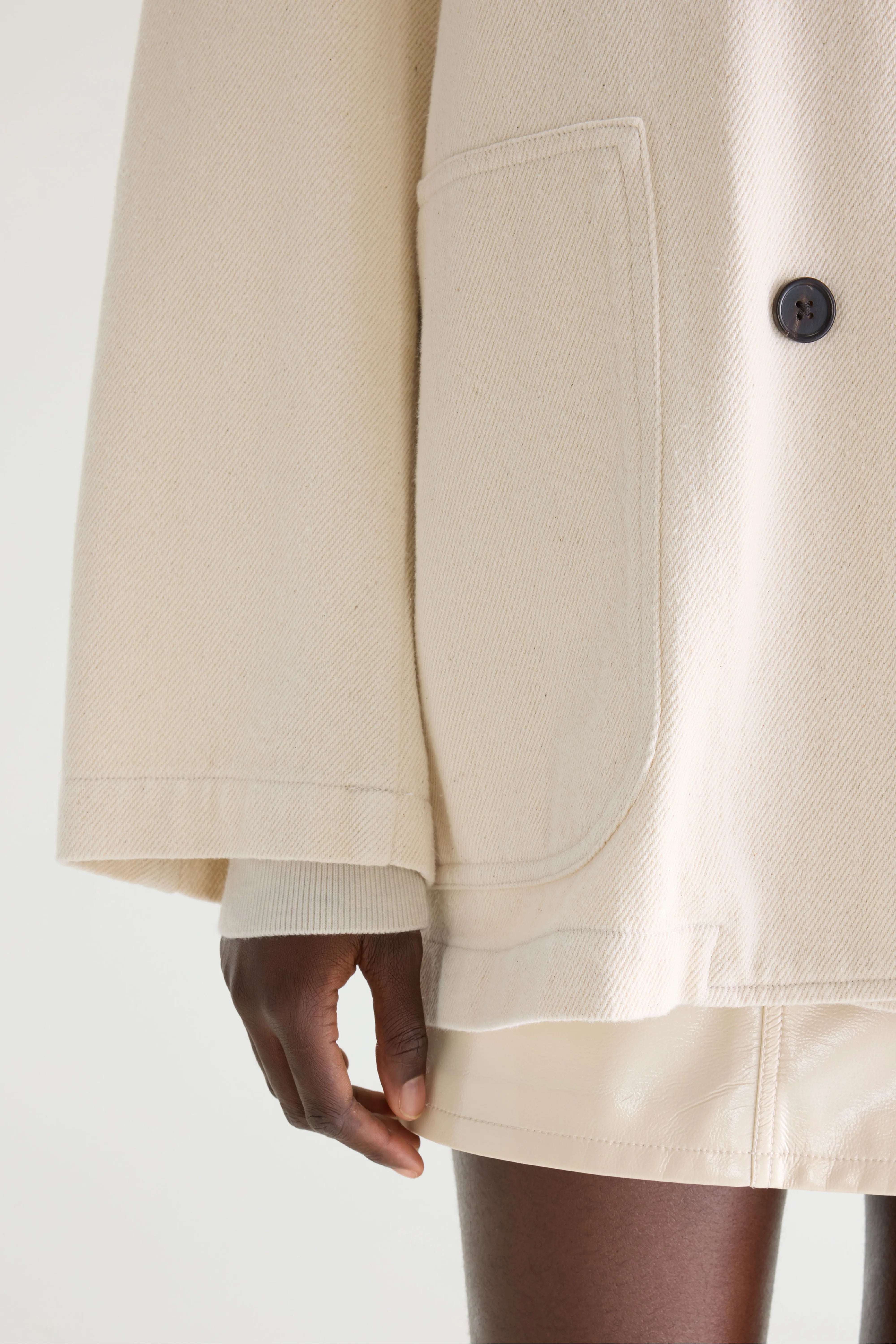 Women's cream relaxed blazer in soft cotton | Bellerose